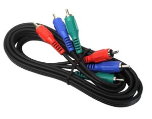 rocketbus component red blue green rca plug connector video cord cable for monitor tv vcr dvd player