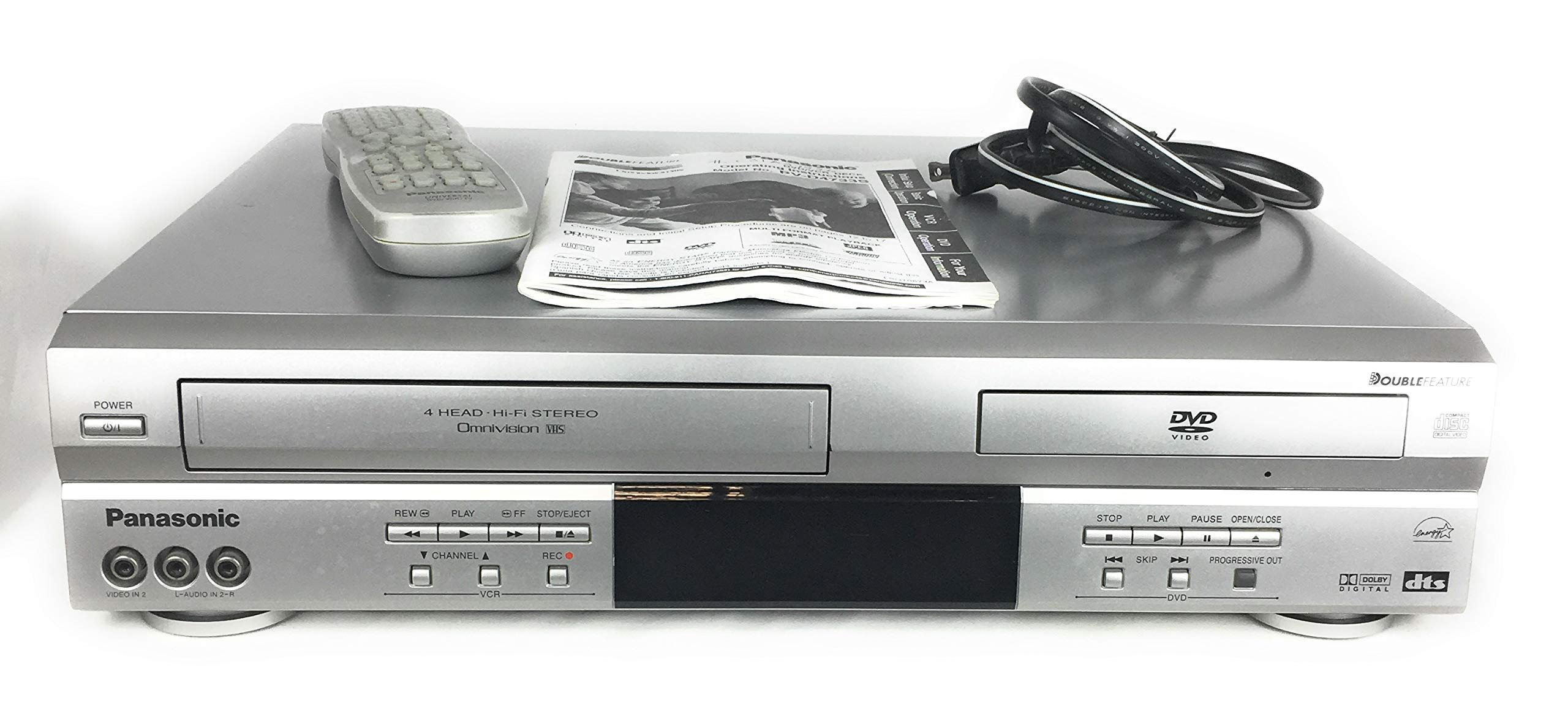 Panasonic PV-D4733S Double Feature DVD/VCR Combination Deck