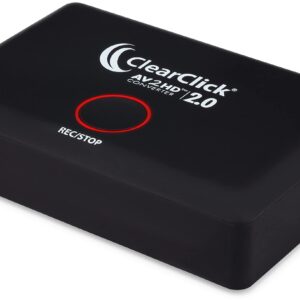 ClearClick AV to HD Converter & Recorder 2.0 (Second Generation) - AV RCA to HDMI Adapter to Convert & Record Video - for VCR, VHS, DVD, Camcorder, Hi8, Gaming to TV