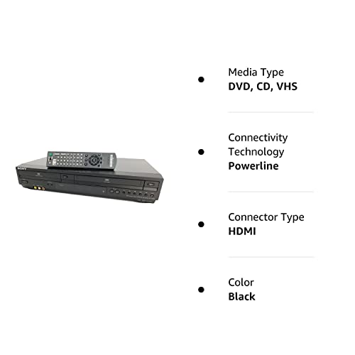 Sony SLV-D380P DVD/VCR Tunerless Progressive Scan DVD/VHS Combo Player (2009 Model), Black (Renewed)