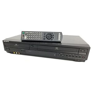 sony slv-d380p dvd/vcr tunerless progressive scan dvd/vhs combo player (2009 model), black (renewed)