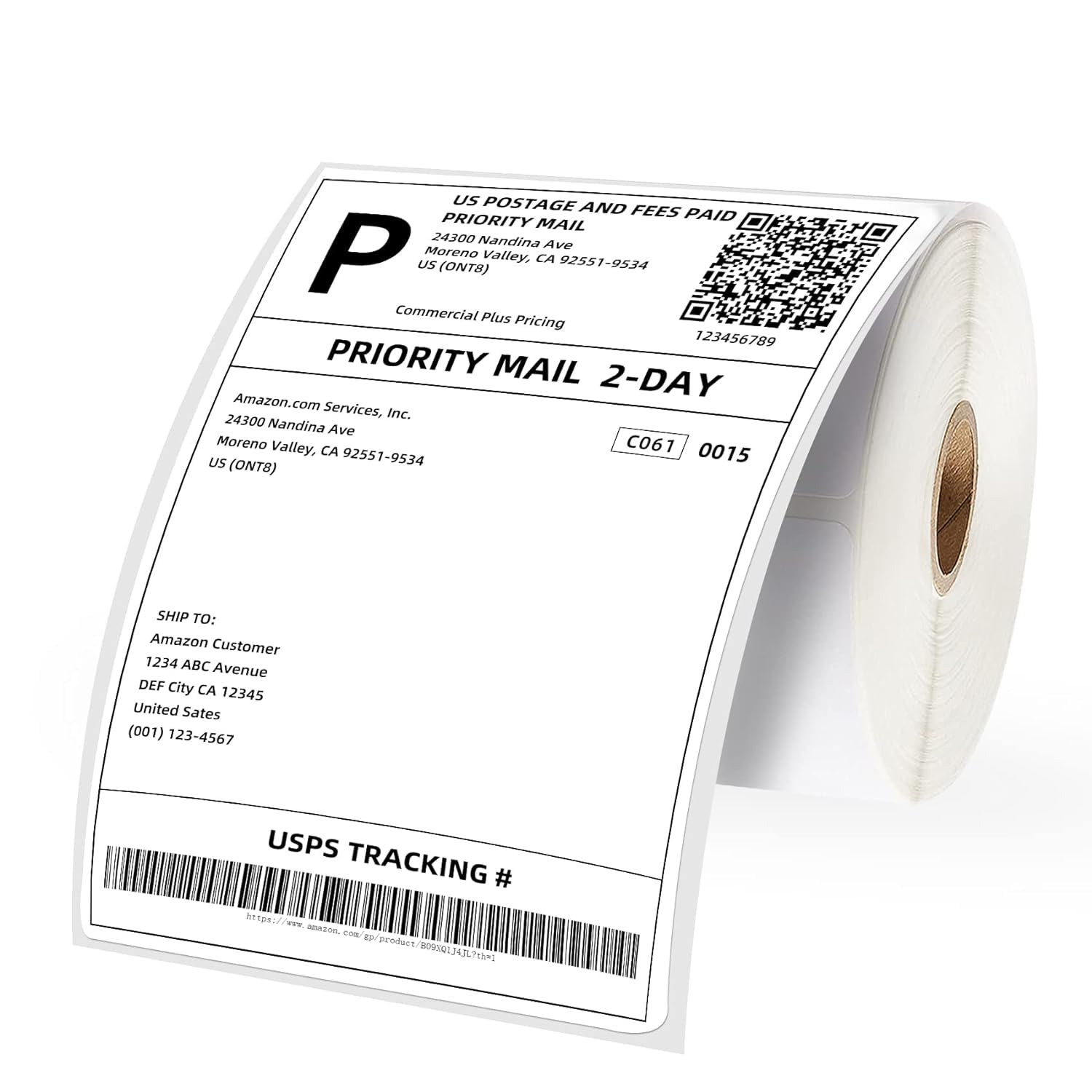 BLVD-LPF OBEY YOUR LUXURY 4"x6" Direct Thermal Shipping Labels, 250 Labels/1 Roll, Perforated, Address Mailing Postage Paper Roll Compatible with MUNBYN, Jadens, Jiose Printer, Strong Adhesive (1)