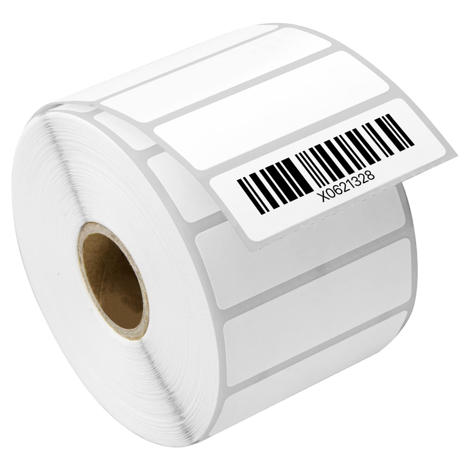 2.25 x 0.75 inch Direct Thermal Label - Compatible with Rollo Label Printer & Zebra Desktop Printers – 1 inch Core, Multipurpose UPC Barcode Address Labels, Adhesive & Perforated - 4 Rolls, 1700/Roll