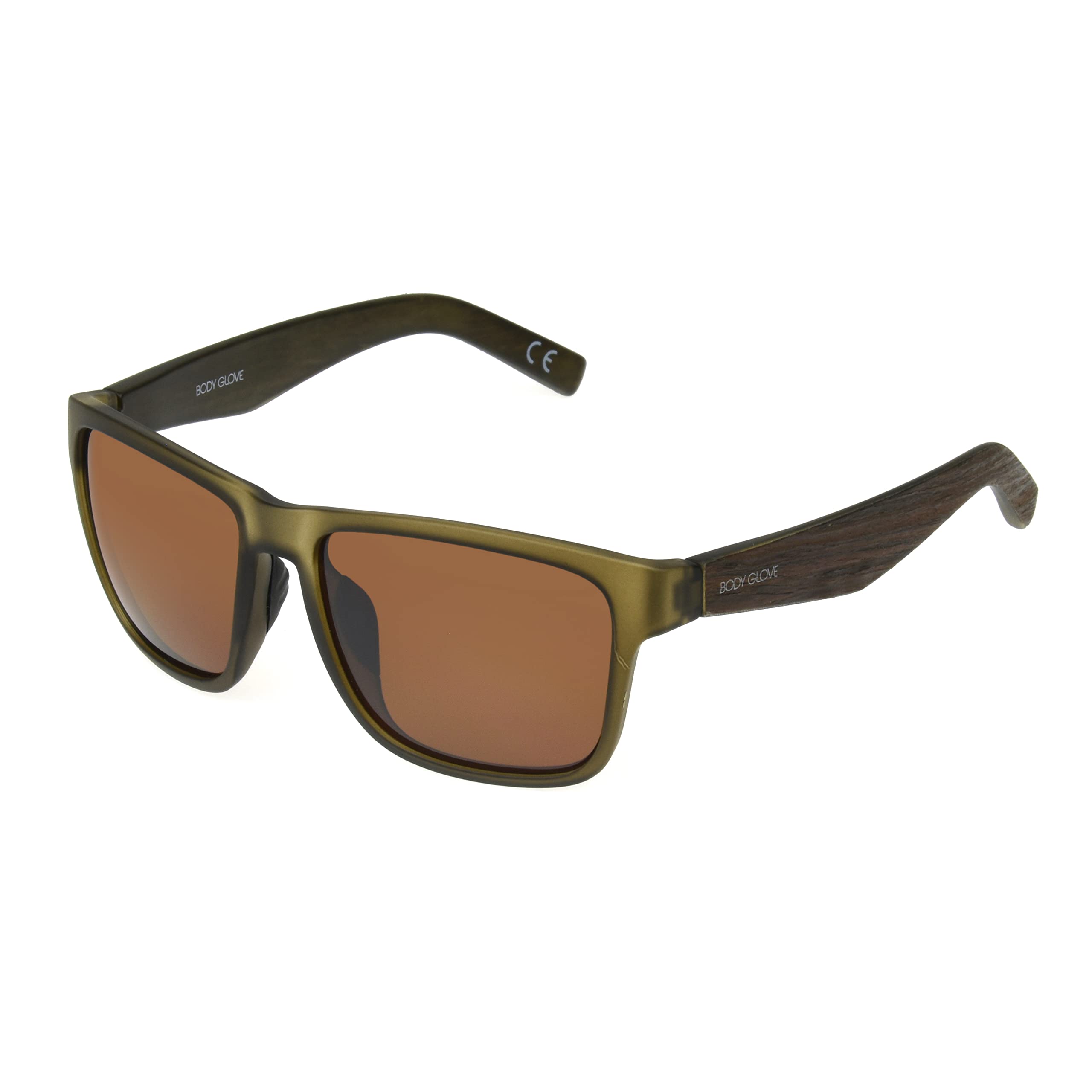 Body Glove El Rollo Rectangle Sunglasses, Taupe, 53 mm