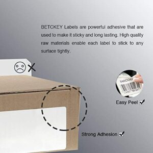 BETCKEY - 2.25" x 1.25" (57 mm x 32 mm) UPC Barcode & Multipurpose Labels Compatible with Zebra & Rollo Label Printer,Premium Adhesive & Perforated [16 Rolls, 16000 Labels]