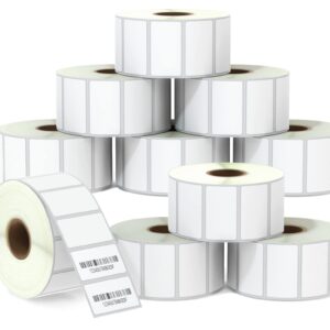 BETCKEY - 1.5" x 0.85" (38 mm x 22 mm) All Purpose Labels Compatible with Zebra & Rollo Label Printer,Premium Adhesive & Perforated [10 Rolls, 15000 Labels]