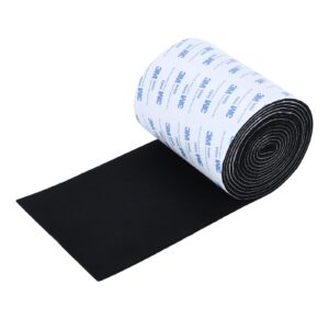 vocomo felt furniture pads, heavy duty felt strip roll with adhesive backing felt pads furniture feet cuttable felt tape for protecting hardwood floors(5 x 120 x 0.12 inch, black)