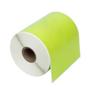 HOUSELABELS 4" x 6" Red, Orange, Green, Yellow, Blue Shipping Labels on 1" Core Compatible with Zebra and Rollo Printers, 5 Rolls / 250 Labels per Roll