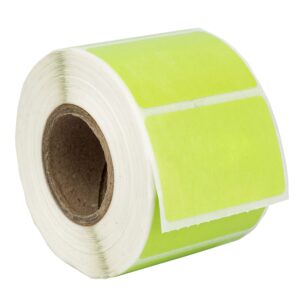 houselabels 1.5" x 1" green multipurpose labels on 1" core compatible with zebra and rollo printers, 1 roll / 520 labels per roll