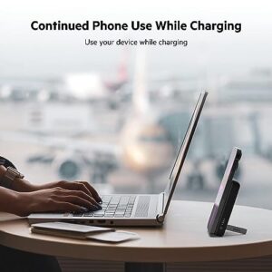 Belkin BoostCharge Wireless Power Bank 5K w/MagSafe Compatible 7.5W Charging, Built-in Pop-up Kickstand - Compatible w/iPhone 15, 15 Plus, 15 Pro, 15 Pro Max, iPhone 14, AirPods, and More - Black