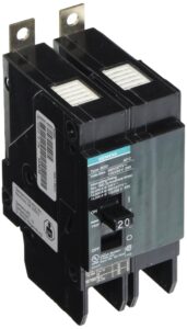 siemens bqd220 20-amp double pole 480y/277v ac - 125/250v dc 14kaic bolt in breaker