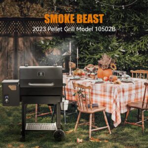 Z GRILLS 2023 Pellet Grill with PID 2.0 Control, Extra-large Cooking Area and Meat Probes for Outdoor BBQ, SMOKE BEAST 10502B