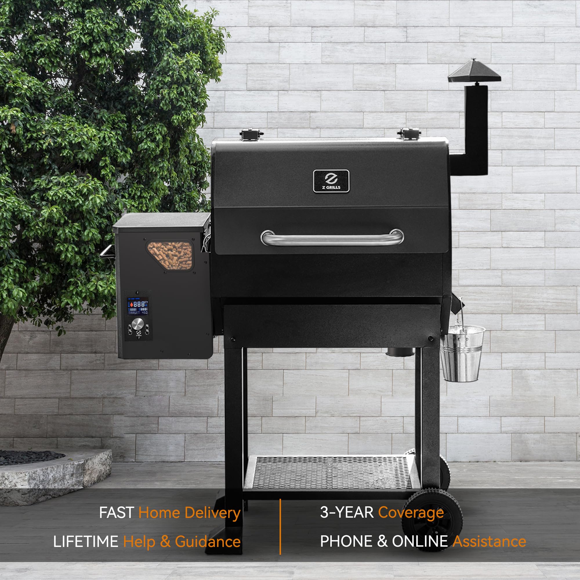 Z GRILLS 2023 Pellet Grill with PID 2.0 Control, Extra-large Cooking Area and Meat Probes for Outdoor BBQ, SMOKE BEAST 10502B