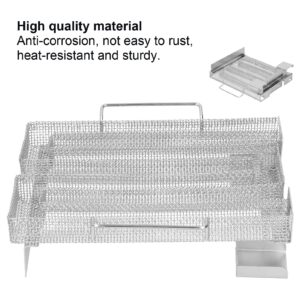 High M Shaped BBQ Cold Smoke Generator for Grilling Meat and Veggies, Stainless Steel Smoker Tray for Cold/Hot Smoking