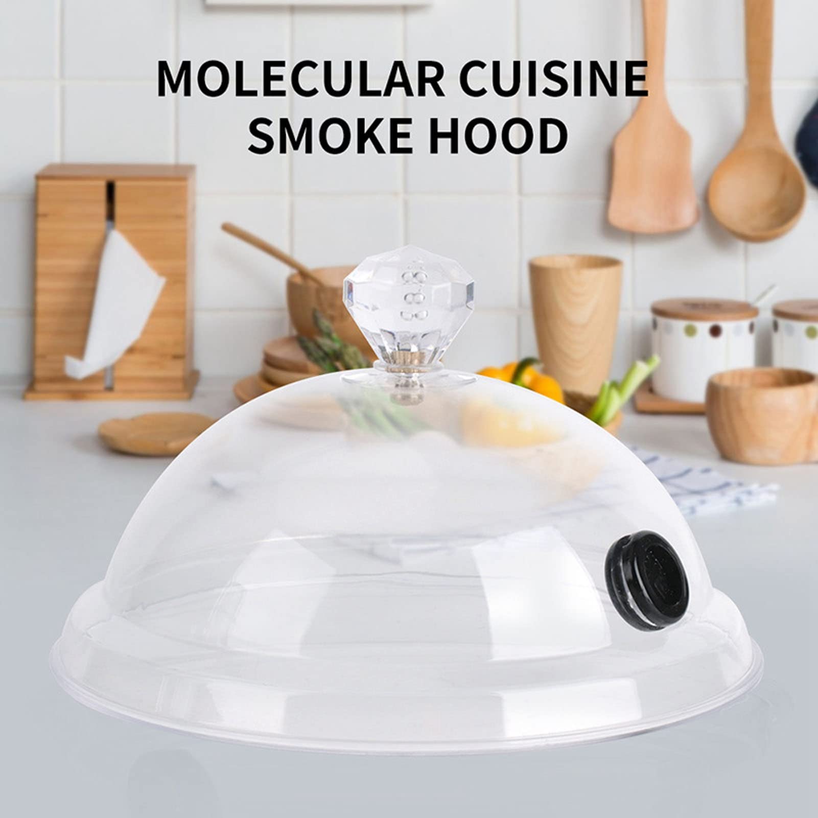 Cocktail Smoke Gun Lid Acrylic Home Smoking Dome Cover Portable Handheld Smoke Infuser for Meat, Grill, BBQ, Cocktail Drinks Cheese