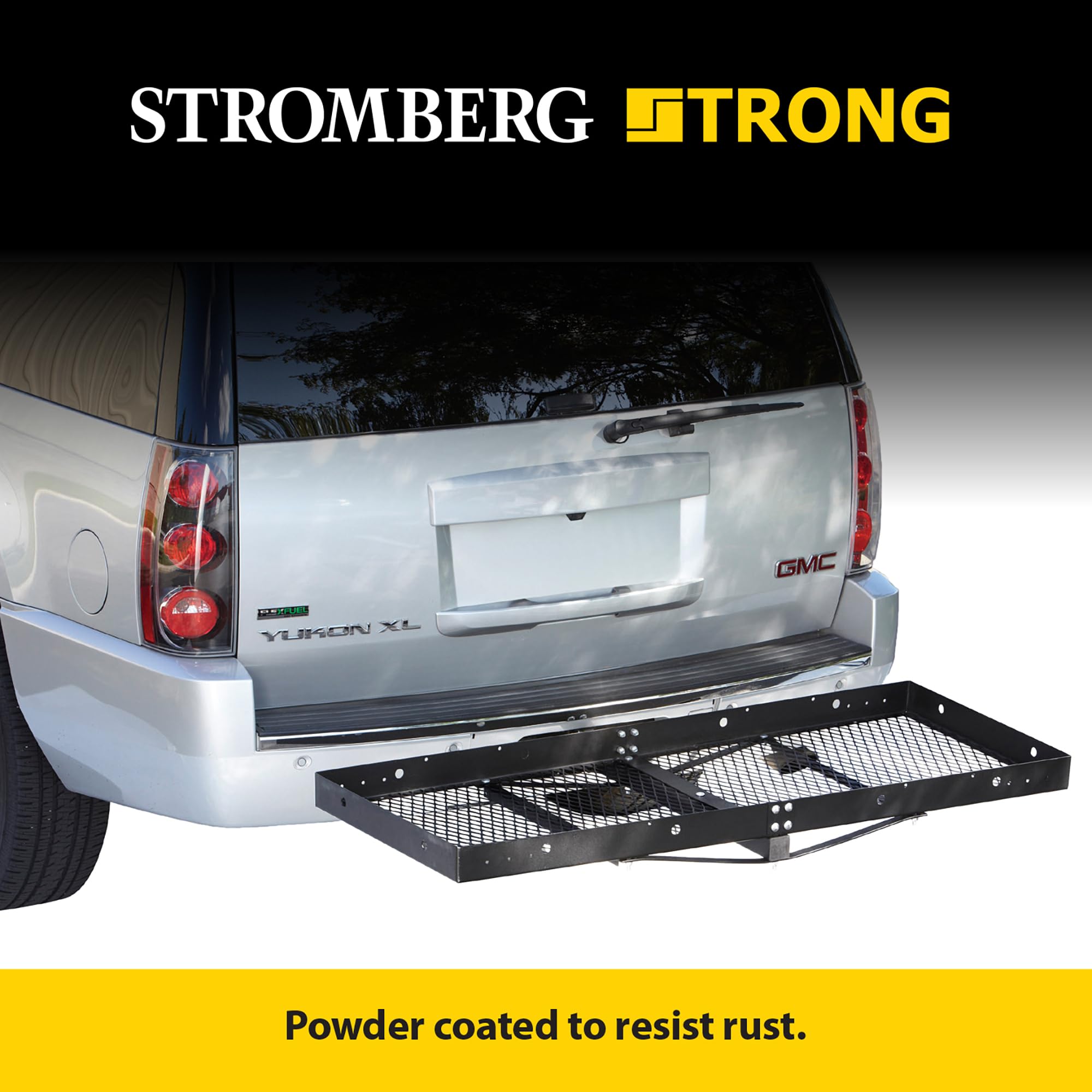 Stromberg Carlson CC-100 Cargo Carrier - 23" x 60" RV Cargo Caddy - Trailer Caddy for RVs and Campers - Hitch Cargo Carrier Fits 2" Receiver - Supports Up to 500lbs of Cargo