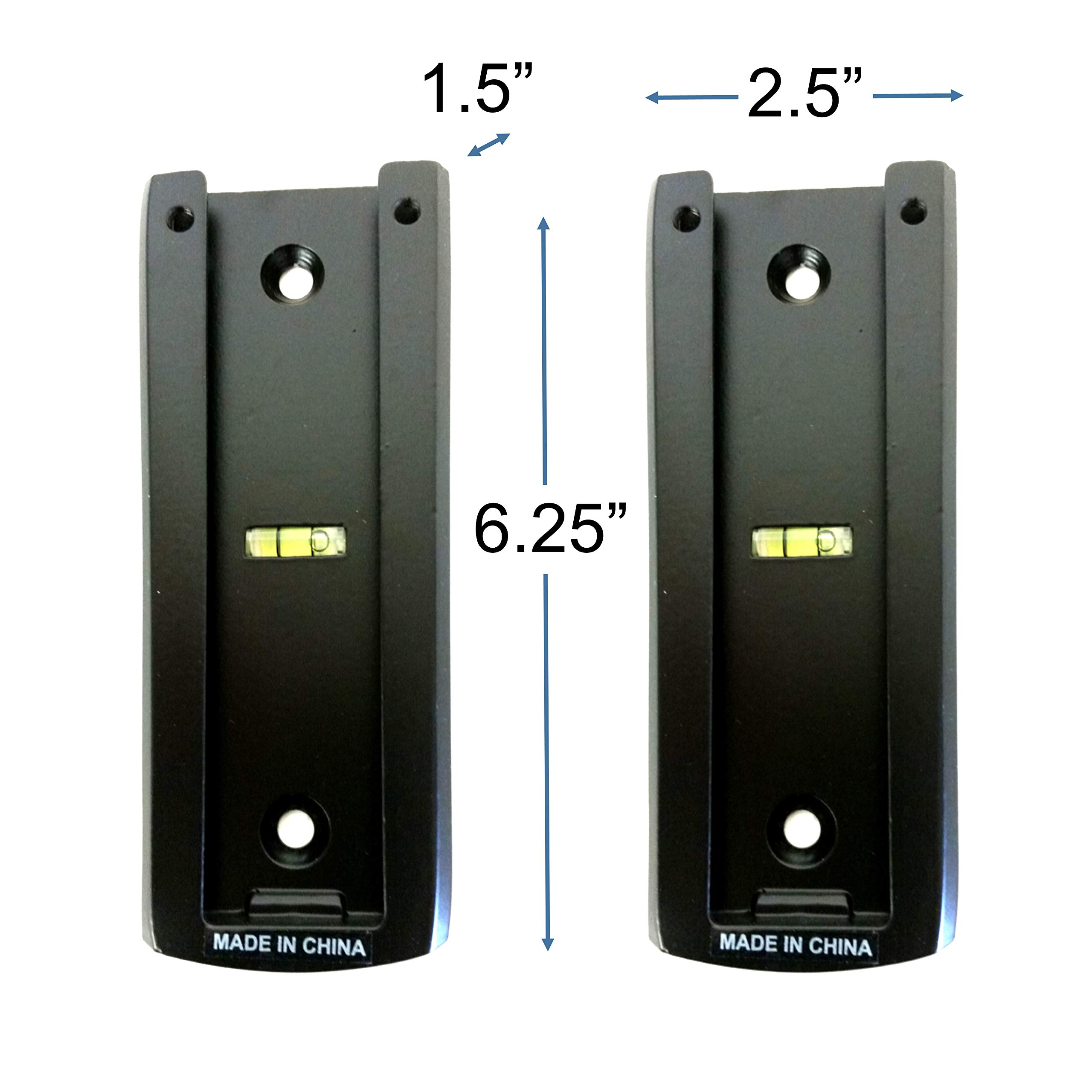 Master Mounts 2300B Extra Mounting Brackets (2 Pack) to Use with Master Mount 2311L and 2322L / These Brackets Will Allow You to Use The 2311L and 2322L TV Mounts in Two Separate Locations