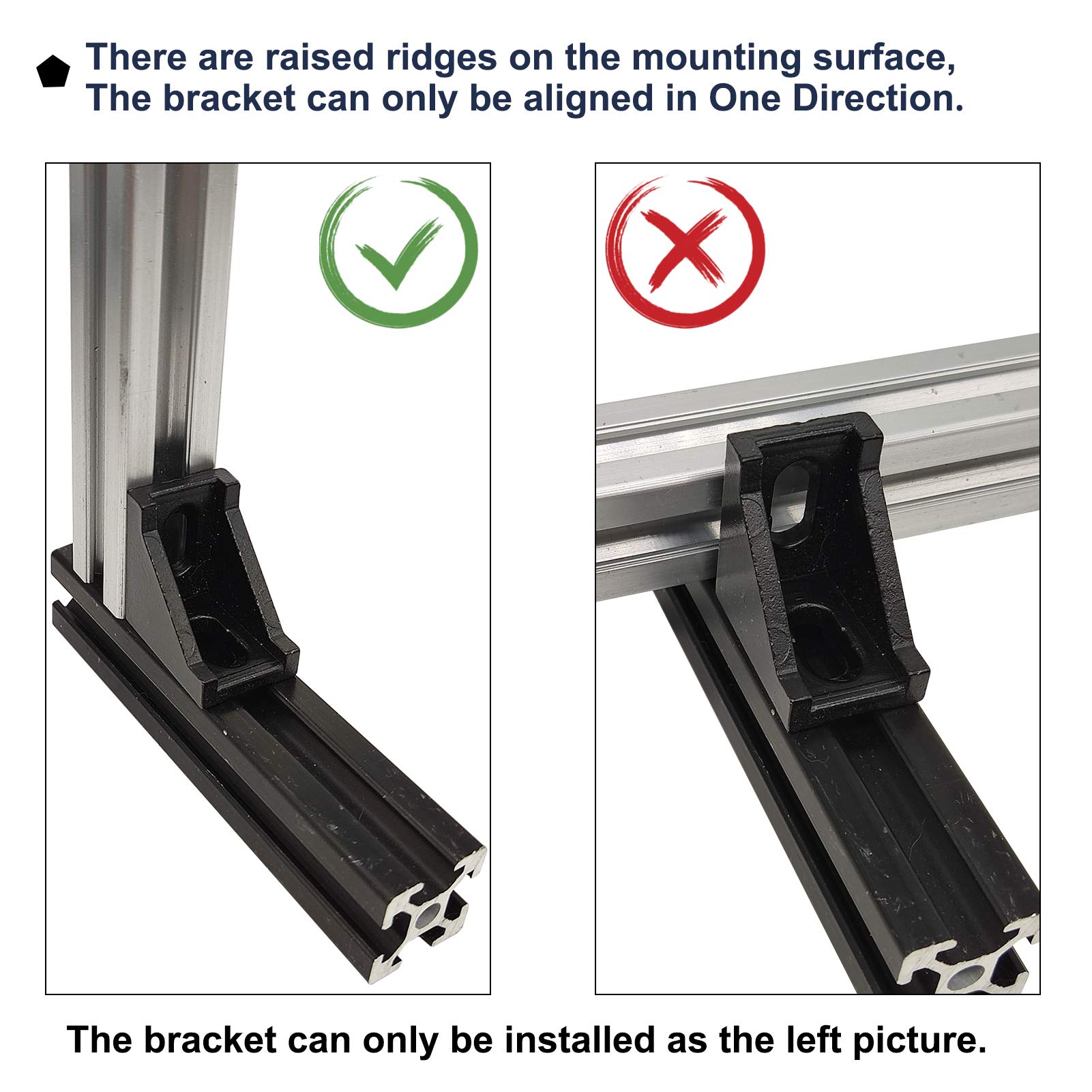 20Pcs 20x28 Corner Bracket Right Angle 2020 Series Connector 2 Hole Aluminum Brackets for Aluminum Extrusion Profile with Slot 6mm