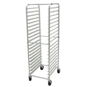 advance tabco pr20-3k-x aluminum 20 pan capacity mobile pan rack