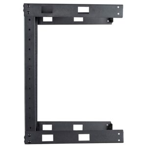 TECHTOO Wall Mount Rack Open Frame 19Inch Server Equipment Rack Heavy Duty Network Equipment Rack 13.7 Inch Deep - Black (09U)