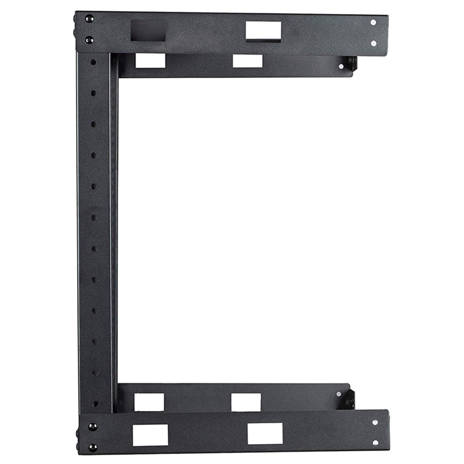 TECHTOO Wall Mount Rack Open Frame 19Inch Server Equipment Rack Heavy Duty Network Equipment Rack 13.7 Inch Deep - Black (09U)