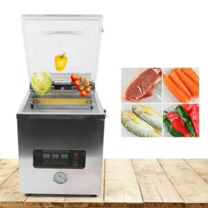 Desktop Chamber Vacuum Sealer 2L Digital Vacuum Packing Sealing Machine Sale Commercial Vacuum Sealer Food Sealing Machine Food Fresh Packing Sealer ZK-260