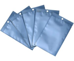 awepackage clear silver flat pouch bag for home made jerky (50, 5x8"(1.5oz))