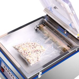 Vacuum Sealer Machine, Commercial Desktop Food Chamber Vacuum Sealer System Food Saver Sealing Machine Storage Packer 110V 360W