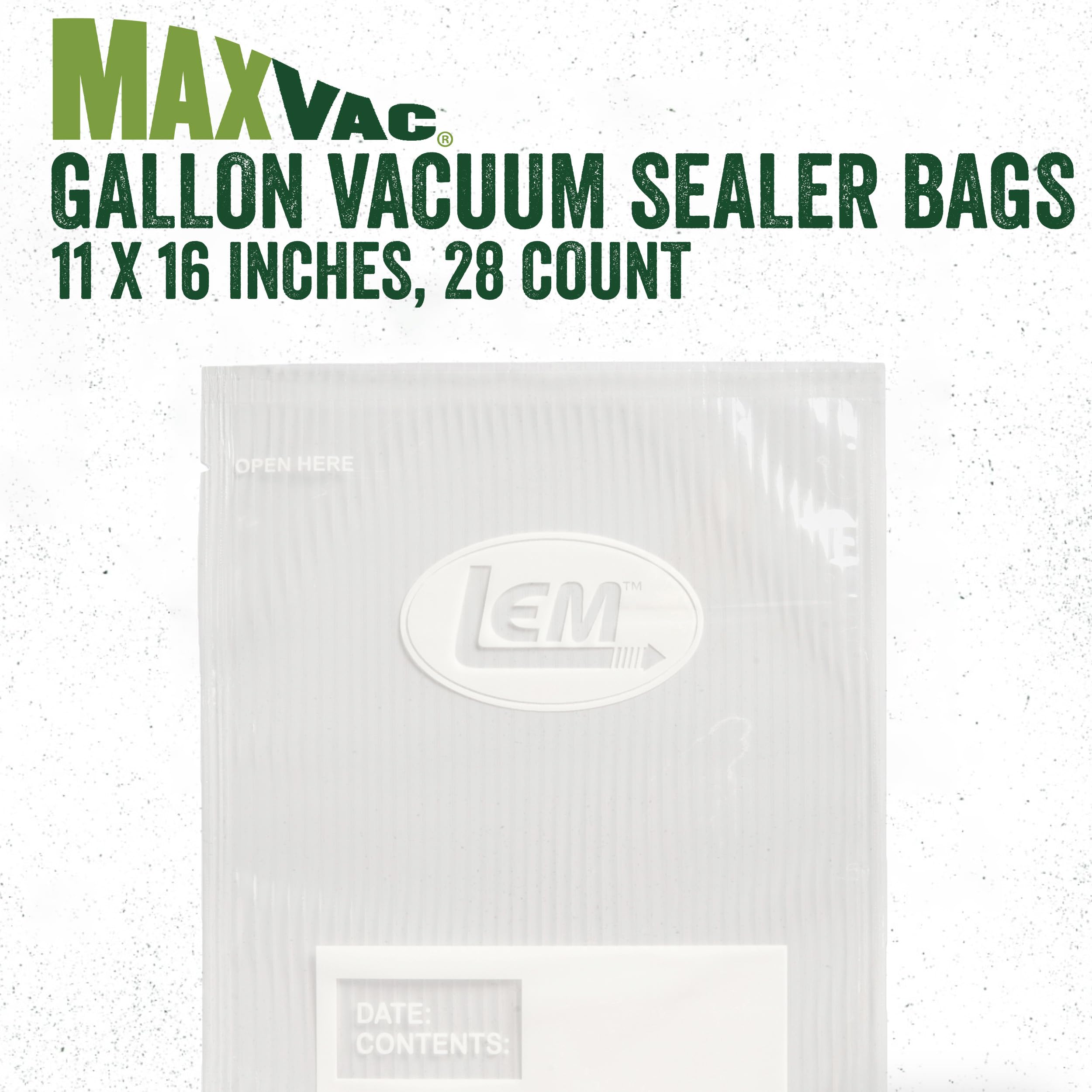 LEM Gallon Bags 11" x 16" 100 Count