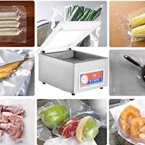 CNCEST Chamber Vacuum Sealer Machine,110V 120W Stainless Steel Tabletop Commercial Kitchen Food Chamber Vacuum Sealer Packaging Machine for Food,Fruit,Home, Commercial Using