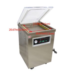 INTBUYING Single Chamber Vacuum Packaging Machine DZ500 Vacuum Seal Machine Stainless Steel Vacuum Sealing Machine Packaging Sealer 20inch Sealing Length 110V