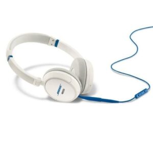 bose on-ear wired headphones headset 715594-0020 white with iphone samsung cable