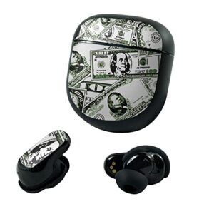 mightyskins skin compatible with bose quietcomfort earbuds ii (2022) - phat cash | protective, durable, and unique vinyl decal wrap cover | easy to apply, remove, and change styles | made in the usa