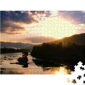 Drina River House in Serbia... Jigsaw Puzzle Jigsaw Puzzle with 500 pieces