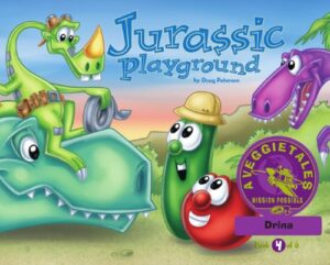 jurassic playground - veggietales mission possible adventure series #4: personalized for drina (girl)