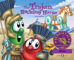 the trojan rocking horse - veggietales mission possible adventure series #6: personalized for drina (boy)