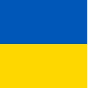 Journal / Notebook: Ukrainian flag 6x9" notebook / journal with heart thread and empowering slogan Stand With Ukraine, Слава Україні!