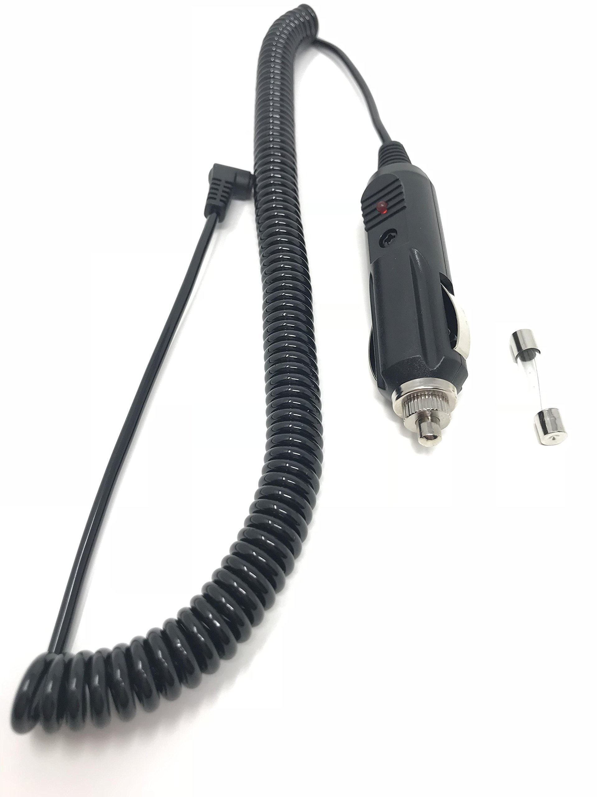 DCPOWER CAR Coiled Power Cord Compatible Replacement for Cobra XRS-777, XRS-797, XRS-747, XRS-757 Radar Detector