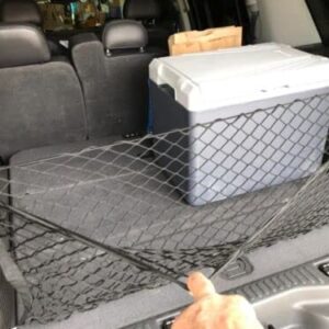 EACCESSORIES EA Trunk Organizer Cargo Net for FORD ESCAPE MERCURY MARINER MAZDA TRIBUTE 2001-2012 – Envelope Style Cargo Net for SUV - Premium Mesh Car Trunk Organizer – Compatible with ESCAPE MARINER