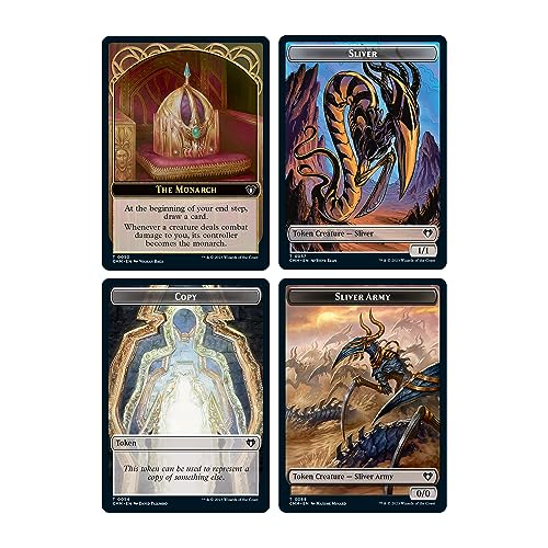 Magic: The Gathering Commander Masters Commander Deck - Sliver Swarm (100-Card Deck, 2-Card Collector Booster Sample Pack + Accessories)