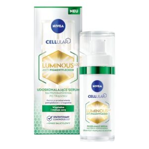 nivea luminous 630 post-acne dark marks serum (30ml), facial serum visibly reduces post-acne dark marks, face serum for smooth, refined, glowing skin