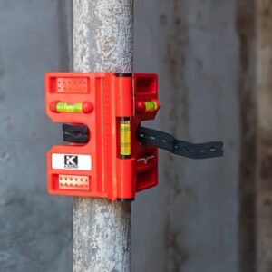 Kapro - 340 Postrite Post Level - Adjustable Folding Post Level - For Use on Posts and Pipes - Includes Strap and 3 Vials - Magnetic