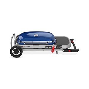 Weber Traveler Portable Gas Grill, Blue