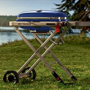 Weber Traveler Portable Gas Grill, Blue