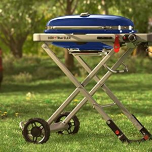 Weber Traveler Portable Gas Grill, Blue