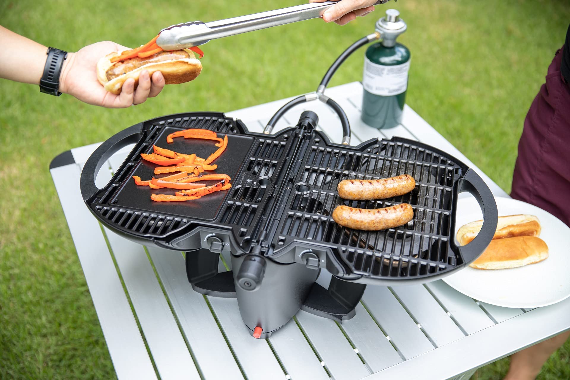 nomadiQ Portable Gas Grill + Griddle