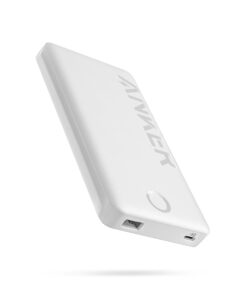 anker power bank, 10,000mah portable charger (powercore piq), high-capacity battery pack for iphone 15/15 plus/15 pro/15 pro max/14/14 pro/samsung/pixel/lg (cable and charger not included)(white)