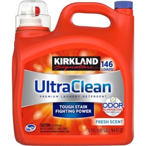 kirkland signature ultra clean premium laundry detergent with 2x concentrate