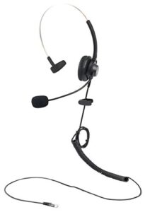 wirelessfinest headset headphone hands-free + microphone compatible for only avaya 9608 9608g 9620l a1608-i j139 j169 j179 ip viop home office work desktop telephone black