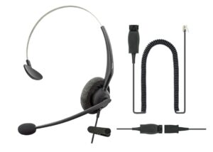 dailyheadset rj9 avaya phone headset compatible with avaya 1600, 9600, j100 series ip phones model noise cancelling plus 3.5mm adapter for smartphone